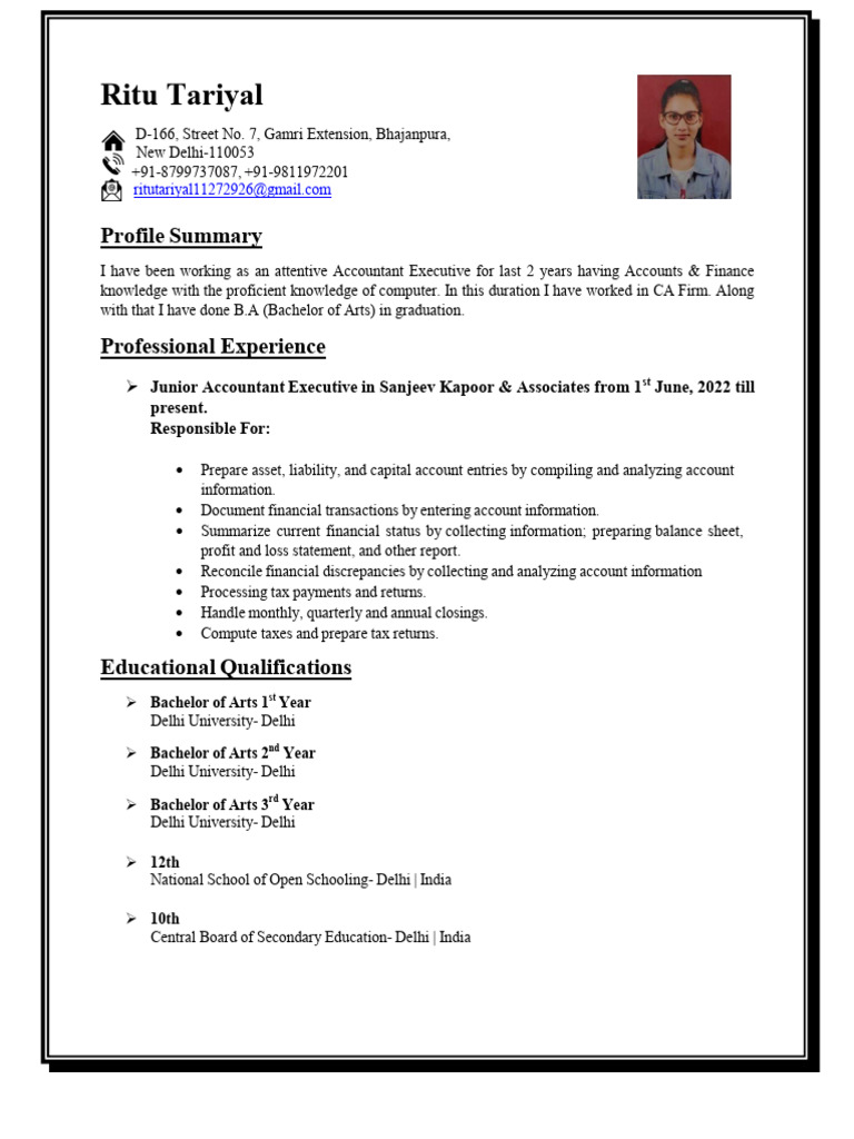Ritu Resume | PDF