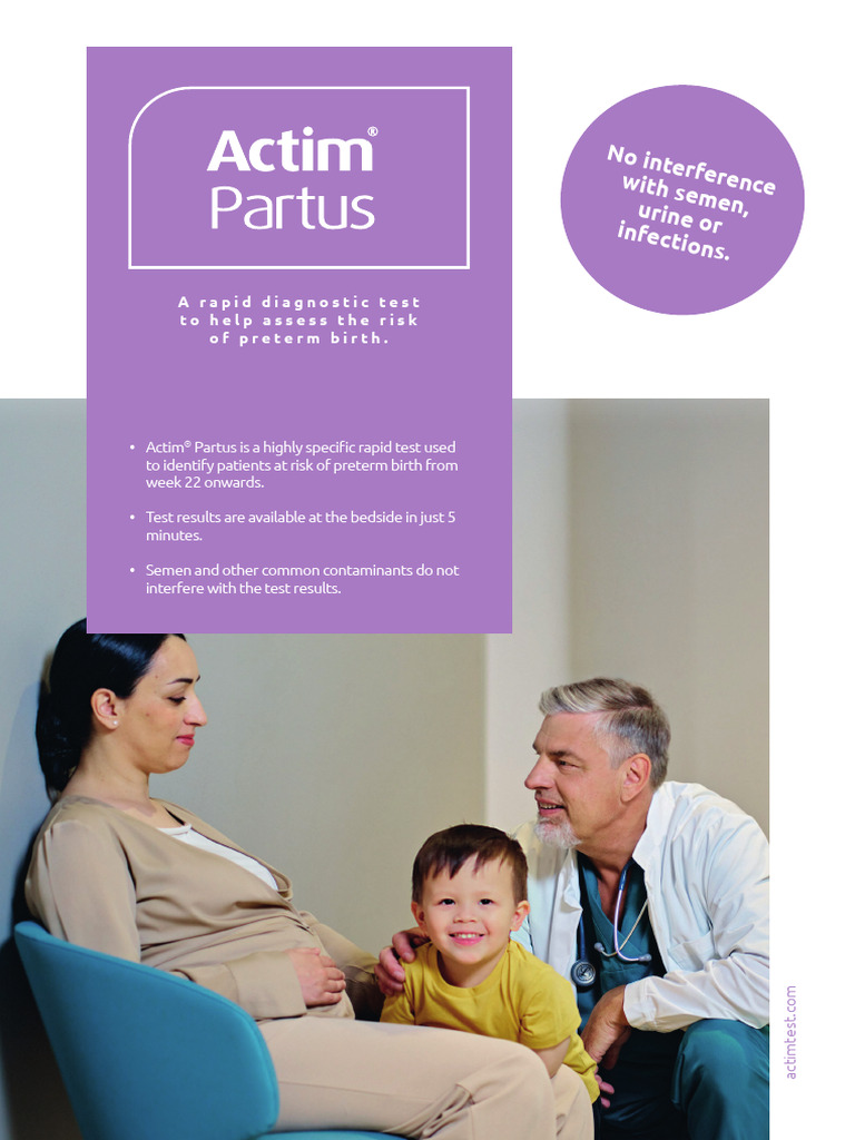Actim Partus Brochure Updated Version | PDF | Preterm Birth | Childbirth
