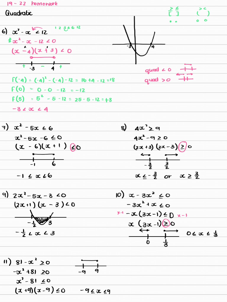 Lesson 2 Quadratic Inequalities _25 | PDF
