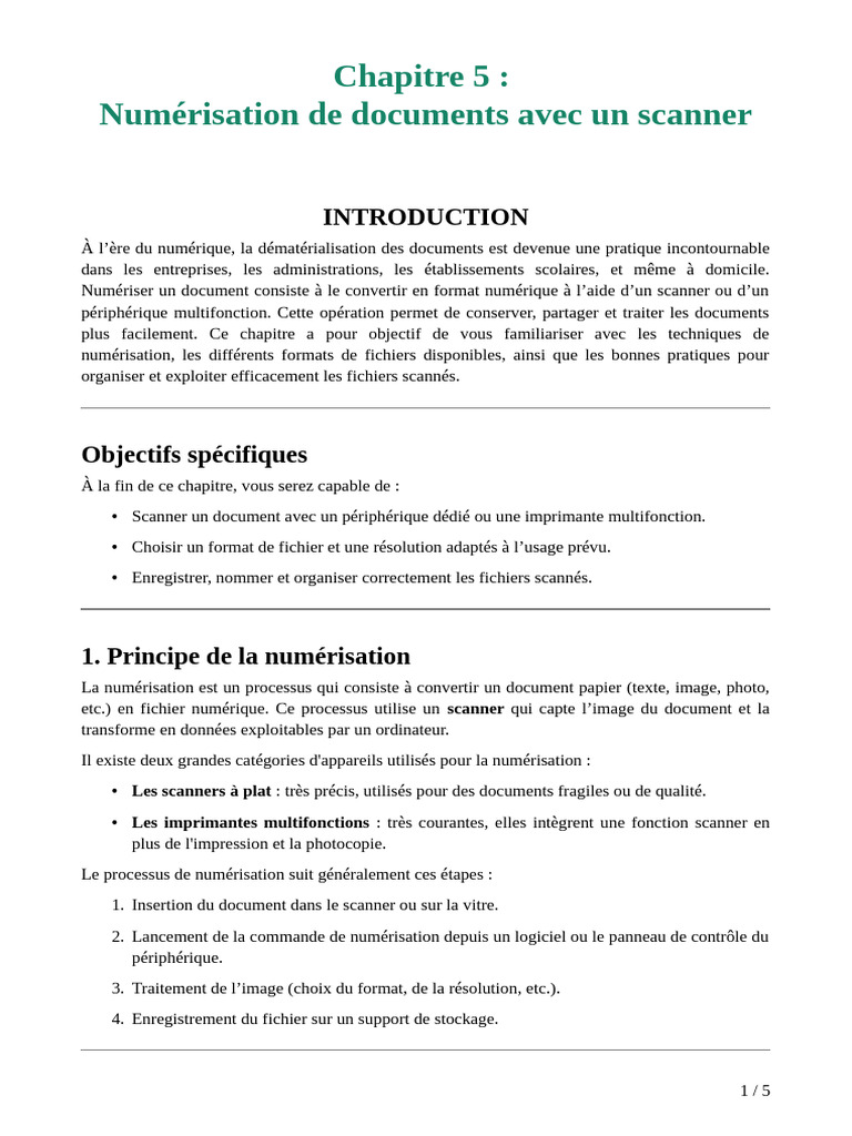 Guide de numérisation de documents PDF | PDF | Scanner (informatique ...
