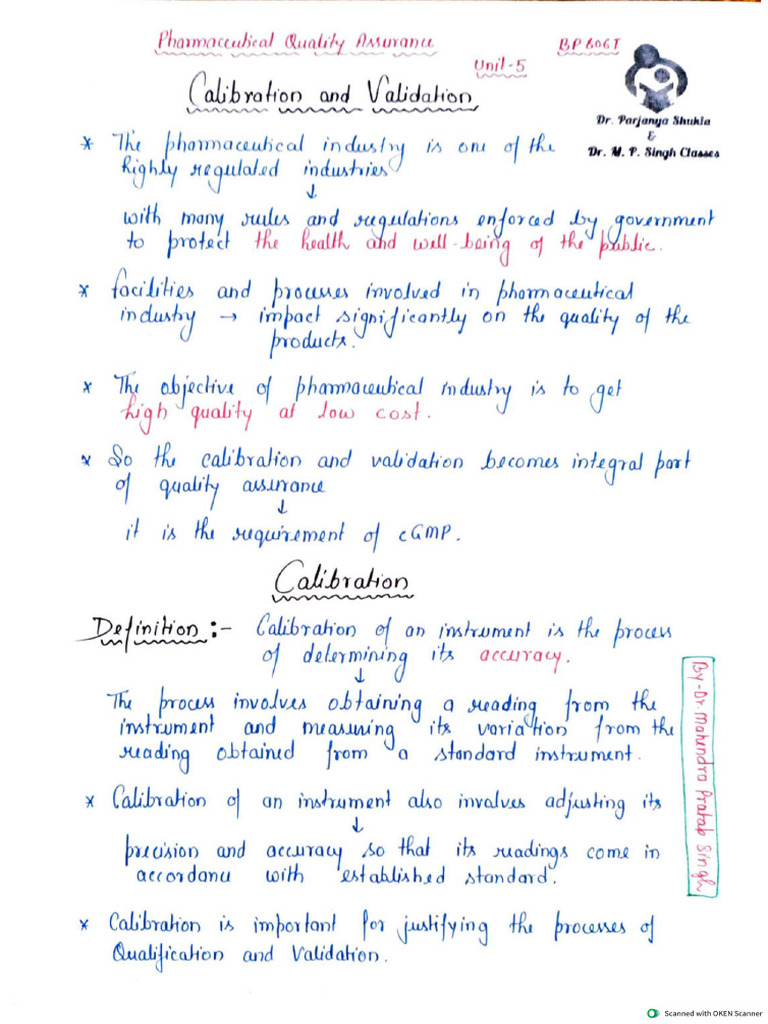 Calibration, Qualification, and Validation - 7921702 | PDF