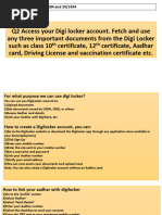 Steps For Uploading Documents in Digilocker | PDF