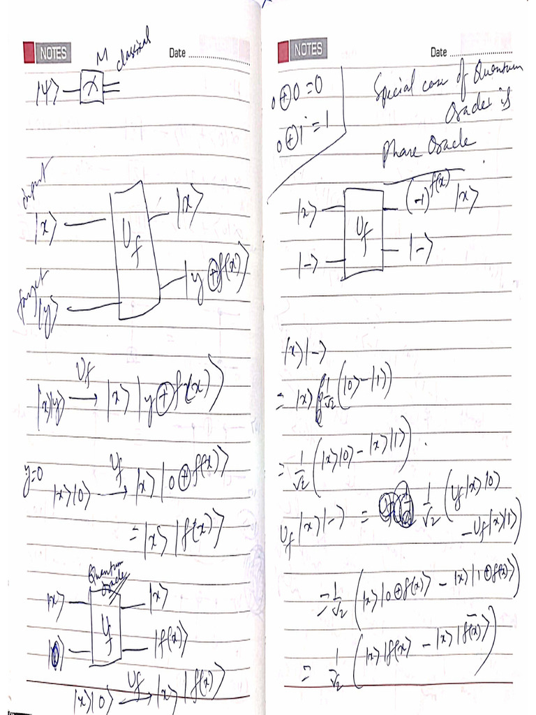 Deutsch Jozsa Algorithm | PDF