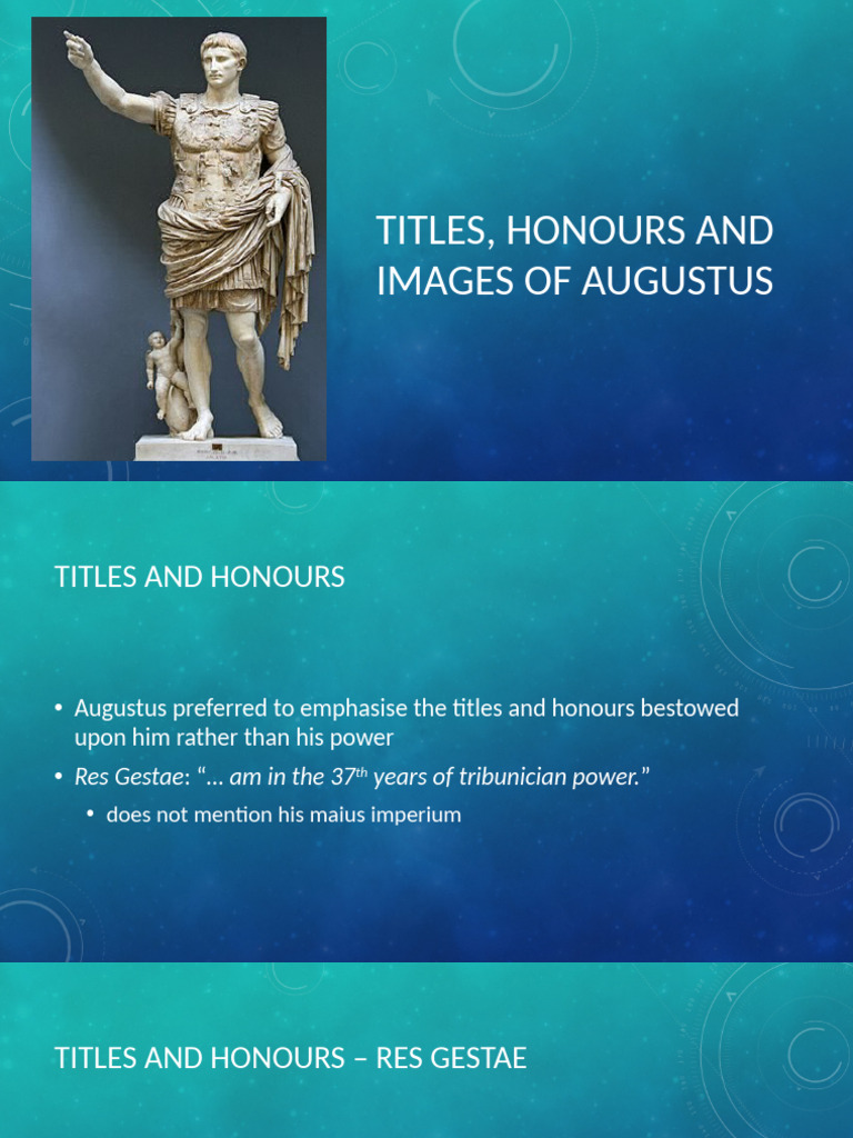 Titles Honours and Images - Augustus | PDF | Augustus | Ancient Rome