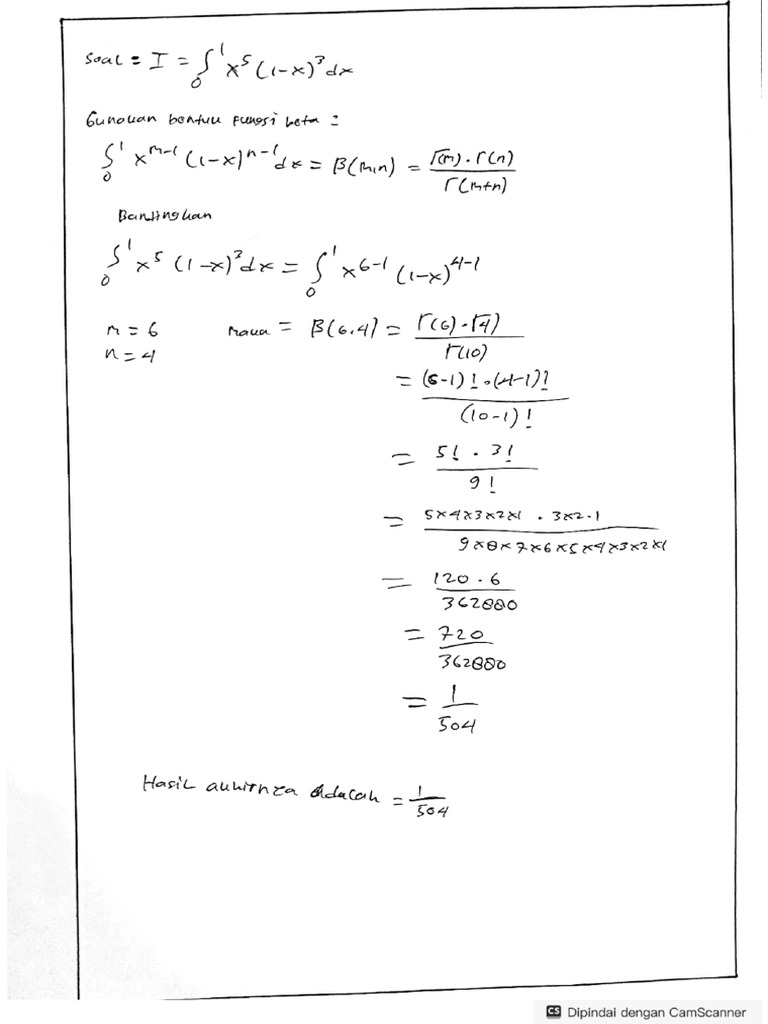 Contoh soal kalkulus 2 | PDF