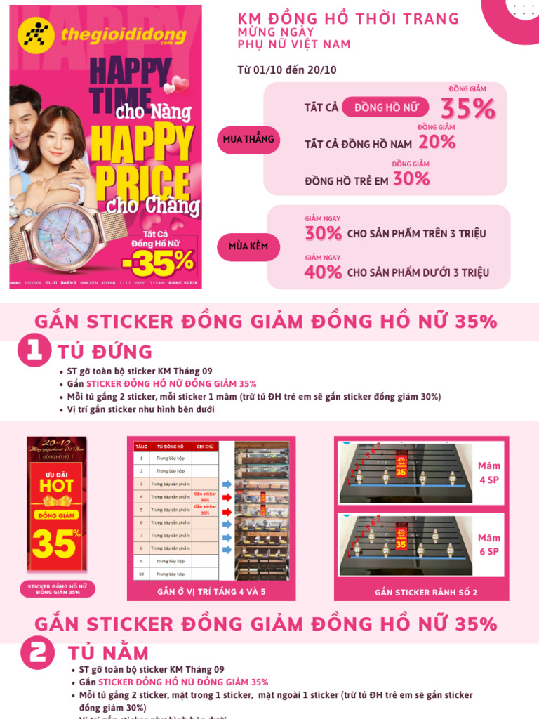 Huong Dan Gan Sticker - CTKM 20.10 | PDF