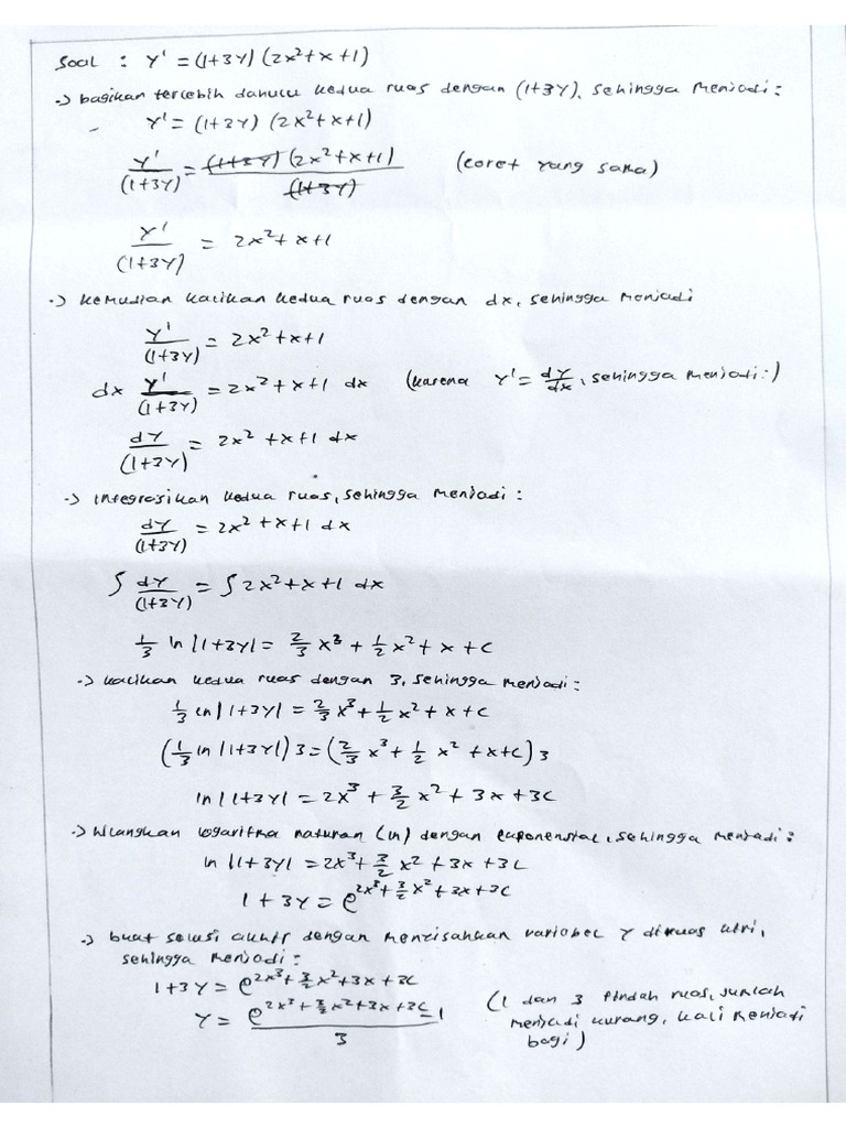 Contoh soal kalkulus 2 | PDF