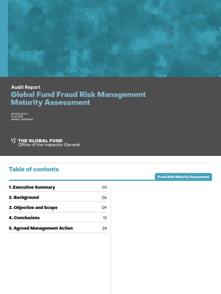 Oig Gf-Oig-22-010 Report en | PDF | Risk | Risk Management