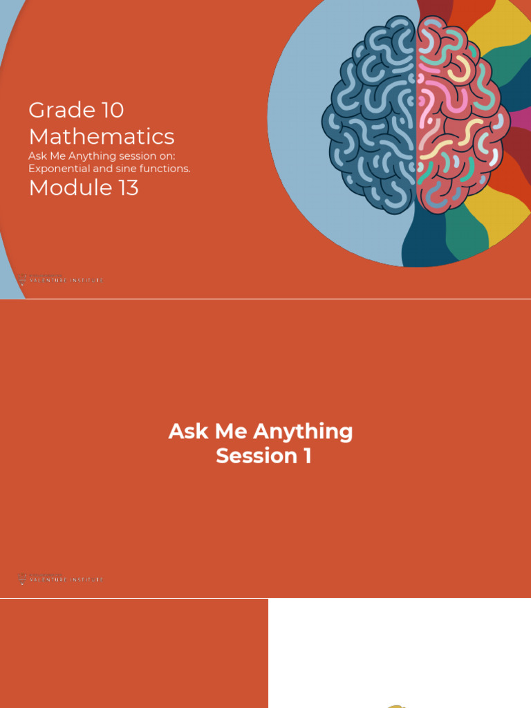 Gr10 - Mathematics - Module 13 - Exponential and Sine Functions - AMA 1 ...