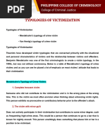 Mendelsohn's Victim Classification Theory | PDF | Crimes | Crime & Violence