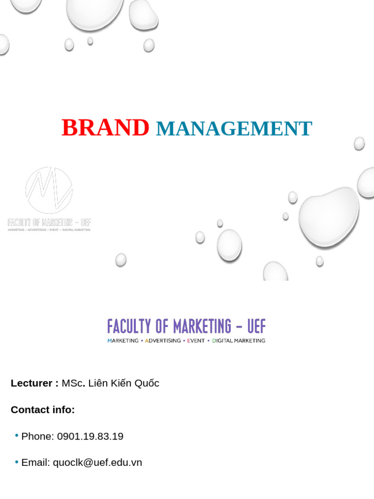 Chapter01 - Brands and Brand Management | PDF | Brand | Retail