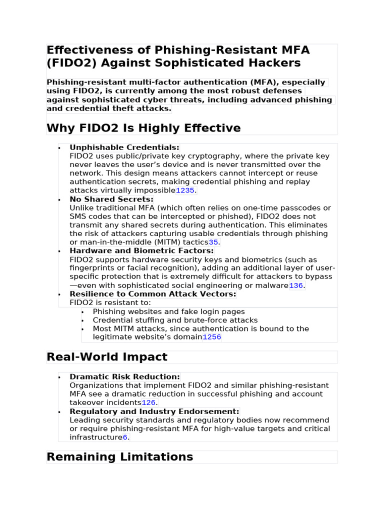 How Effective Is Phishing-Resistant MFA Like FIDO2 Against ...