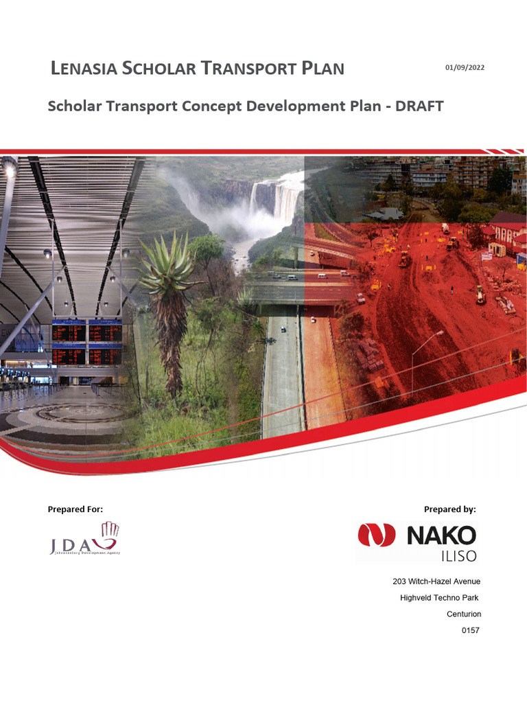 Draft Lenasia Scholar Transport Plan - 01092022 | PDF | Traffic ...