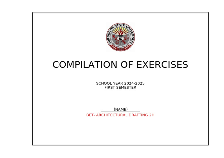 Compilation of Exercises: SCHOOL YEAR 2024-2025 First Semester | PDF