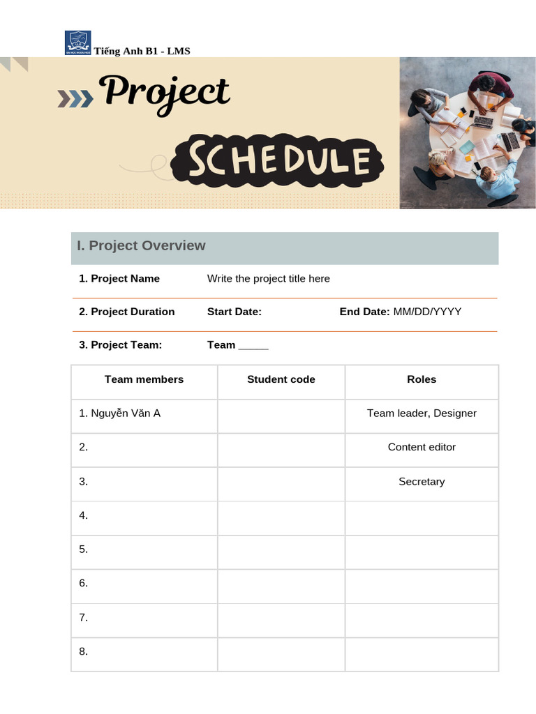 Pt2 Schedule Template B1 Lms Pdf