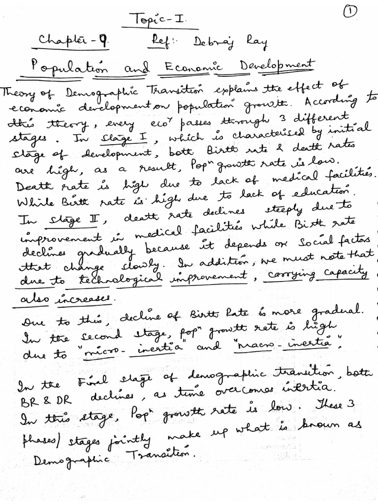 (UNIT 1) Chapter 9 Debraj Ray | PDF