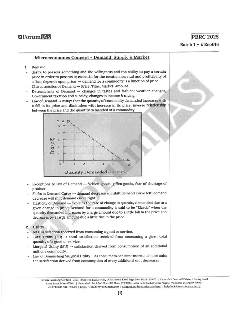 PRRC 2025 Eco 16 Some Concepts of Microeconomics 1 | PDF