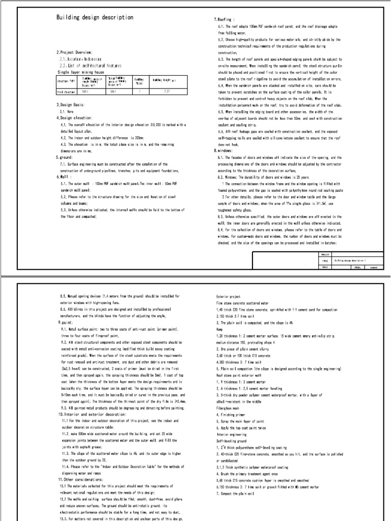 BOQ (Steel Structure) Complay DWG | PDF