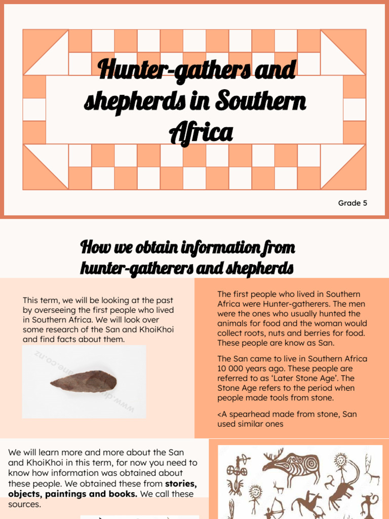 San People: Hunter-Gatherers of Africa | PDF | Hunter Gatherer | Stone Age