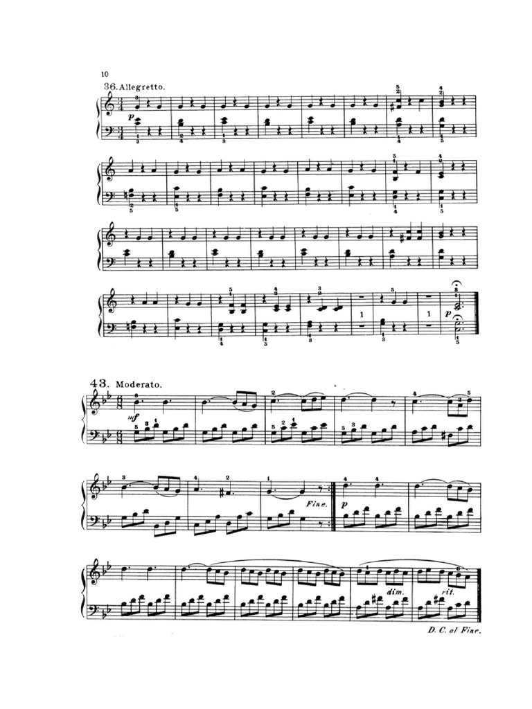 Estudos Gurlitt Piano 2 | PDF