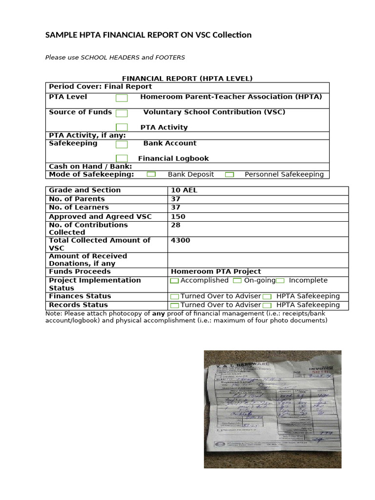 Sample Financial Report (1) | PDF