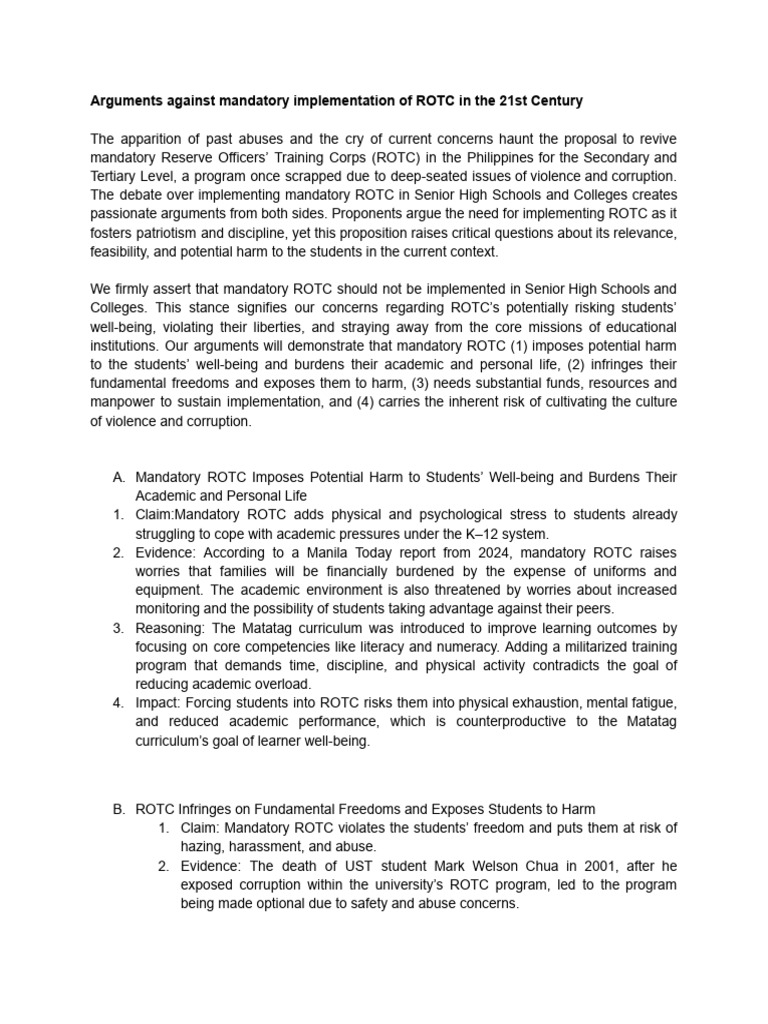 Debate Paper | PDF | Violence | Curriculum