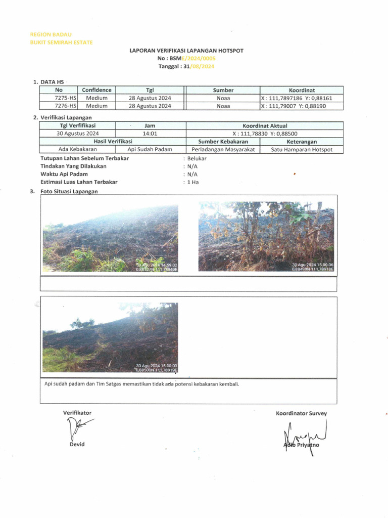 Laporan Verifikasi HS 7275, 7276 - PT. SKM | PDF