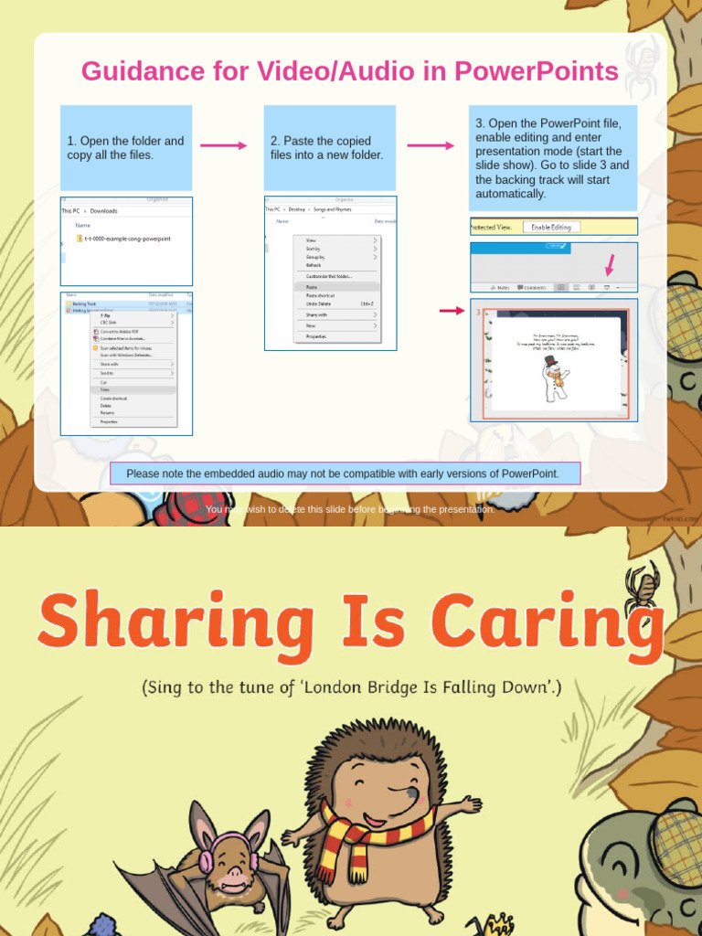 T TP 470 Sharing Is Caring Song Powerpoint - Ver - 2 | PDF