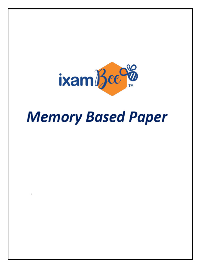 NABARD Grade A 2020 Prelims Memory Paper | PDF | Color