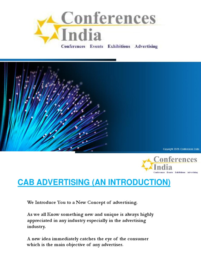 Presentation For Cab Ad | PDF | Taxicab | Billboard
