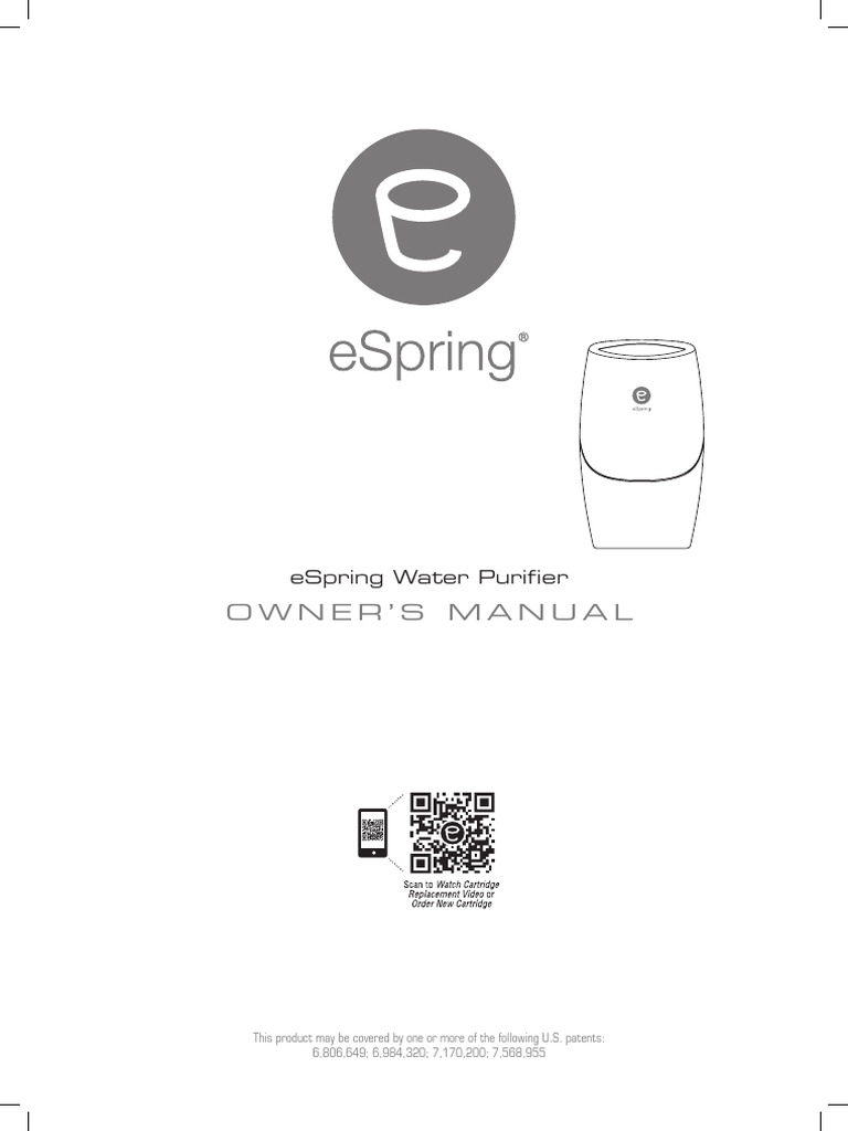 eSpring Water Purifier Installation Guide | PDF | Tap (Valve) | Plumbing