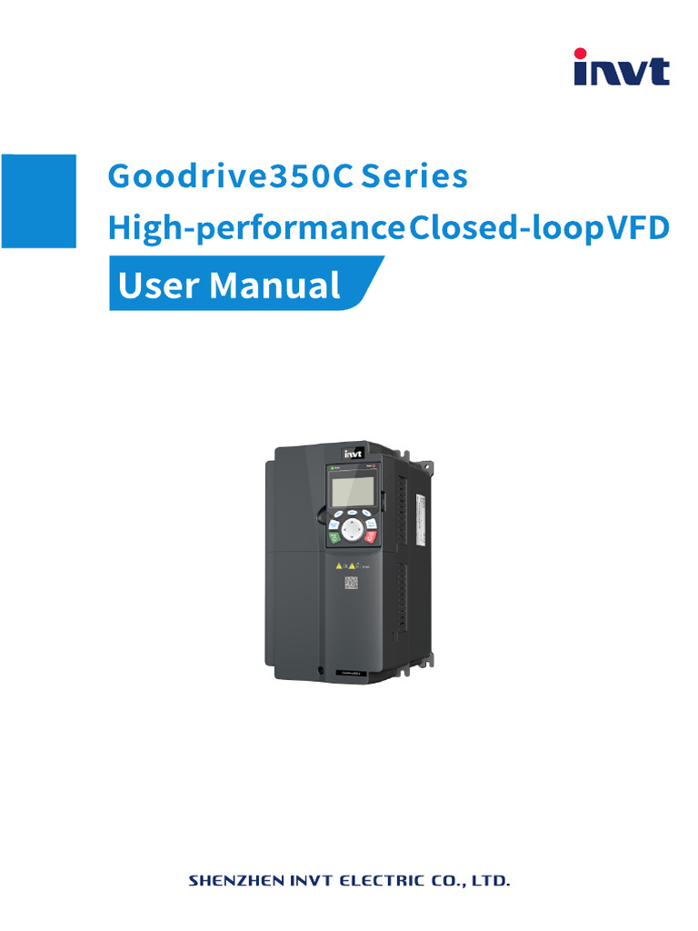 Goodrive350C VFD Installation Manual | PDF | Power Supply | Electrical ...
