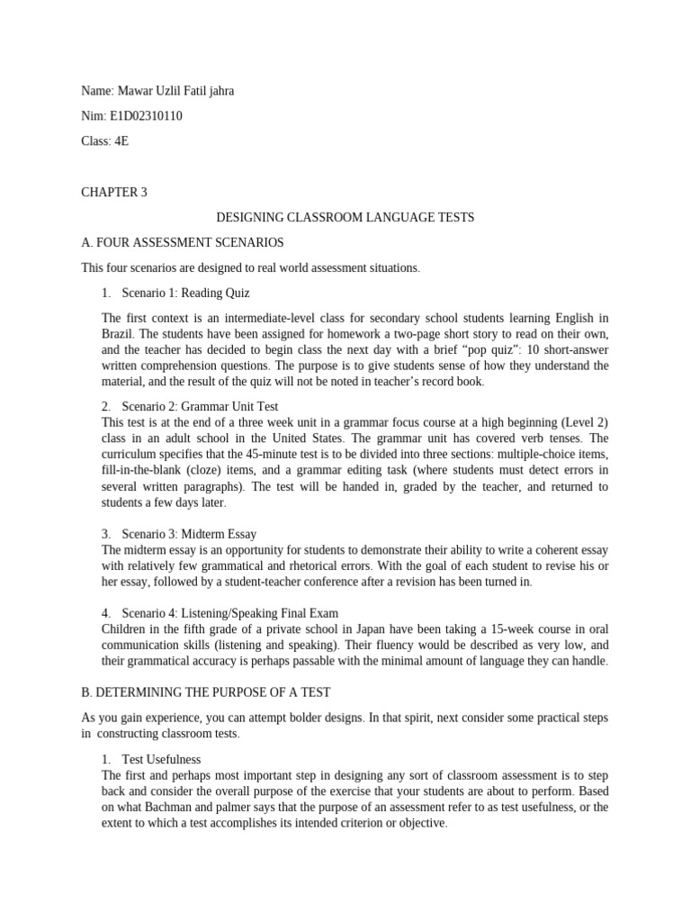 Language Assessment | PDF | Multiple Choice | Specification (Technical ...
