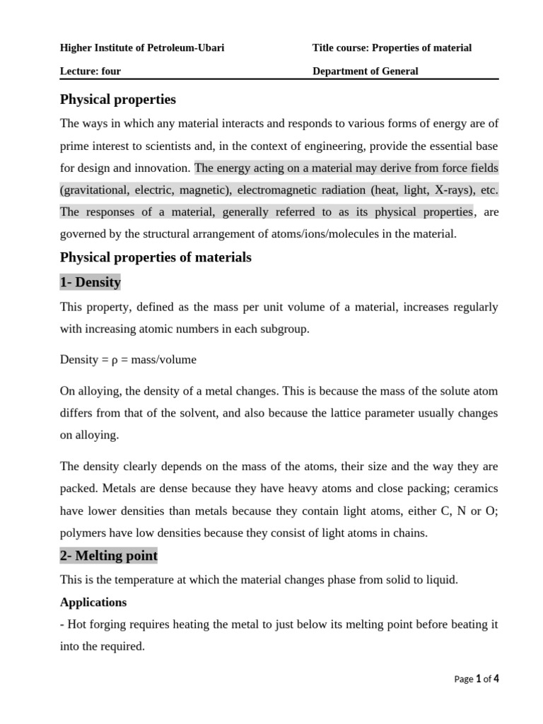 Fourth Class Material | PDF | Electrical Resistivity And Conductivity | Heat