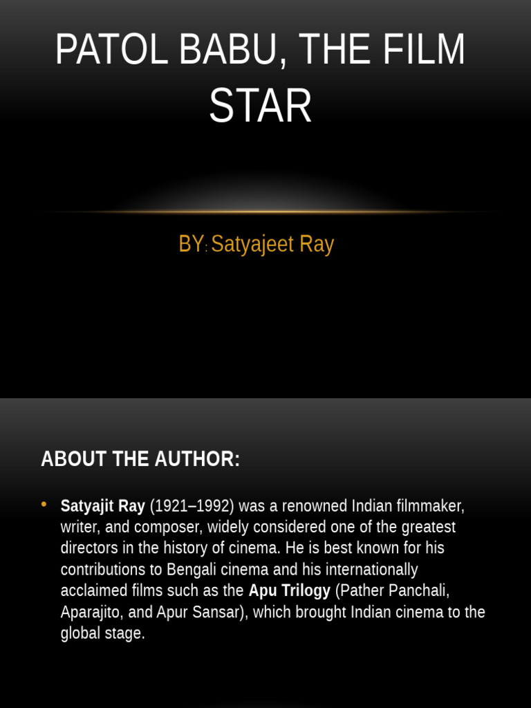 Patol Babu, The Film Star | PDF