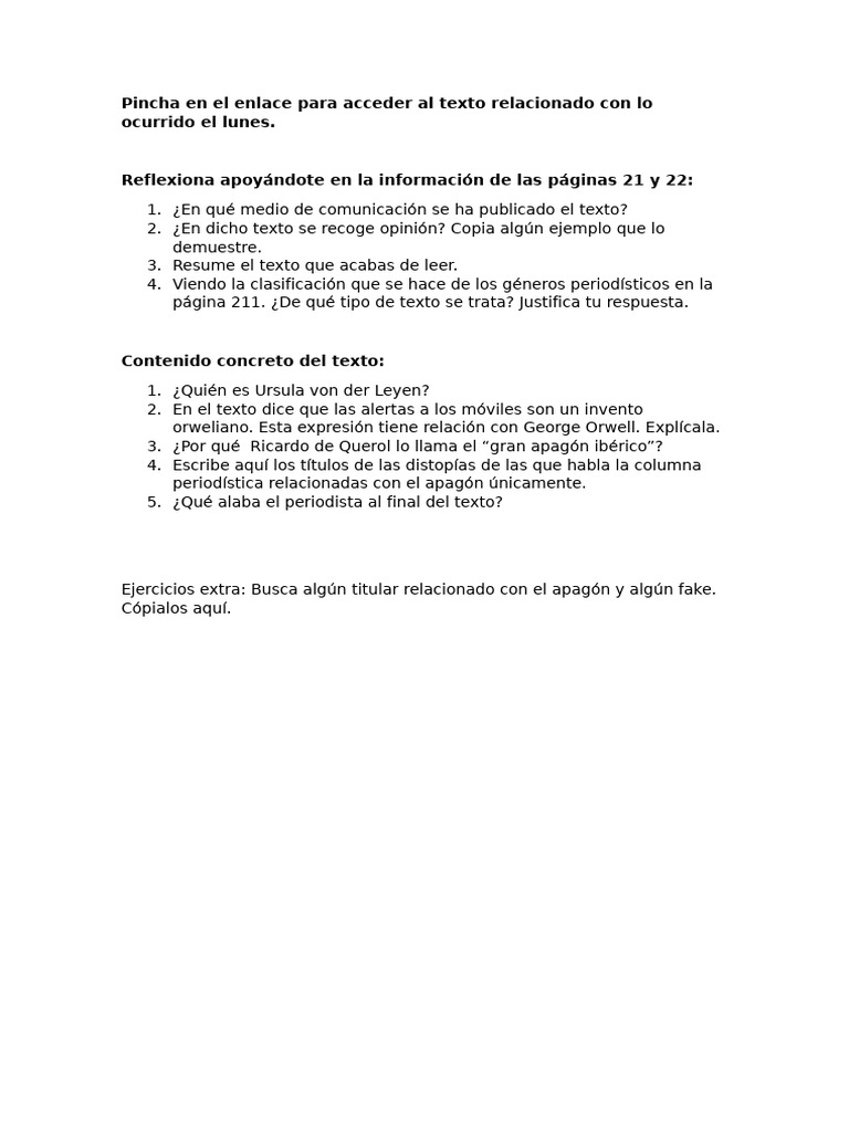 El apagón | PDF