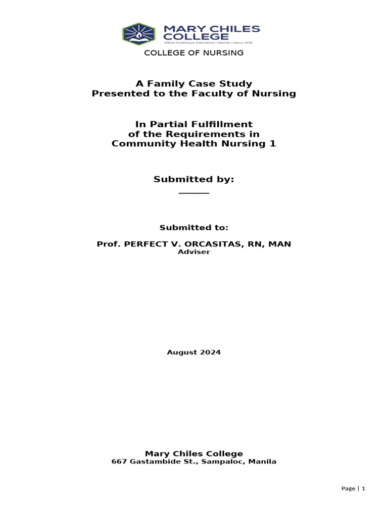 CHN FNCP Format Revised 2024 | PDF | Breastfeeding | Nursing