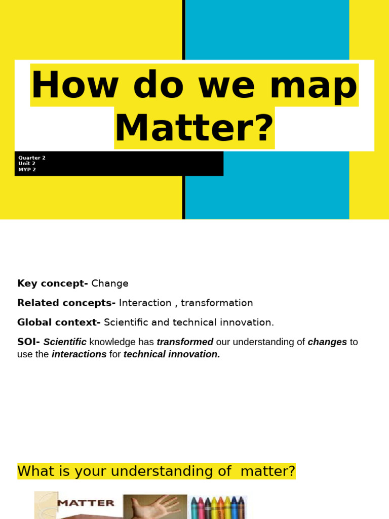 Q2 Mapping Matter 1 | PDF | Atoms | Electron