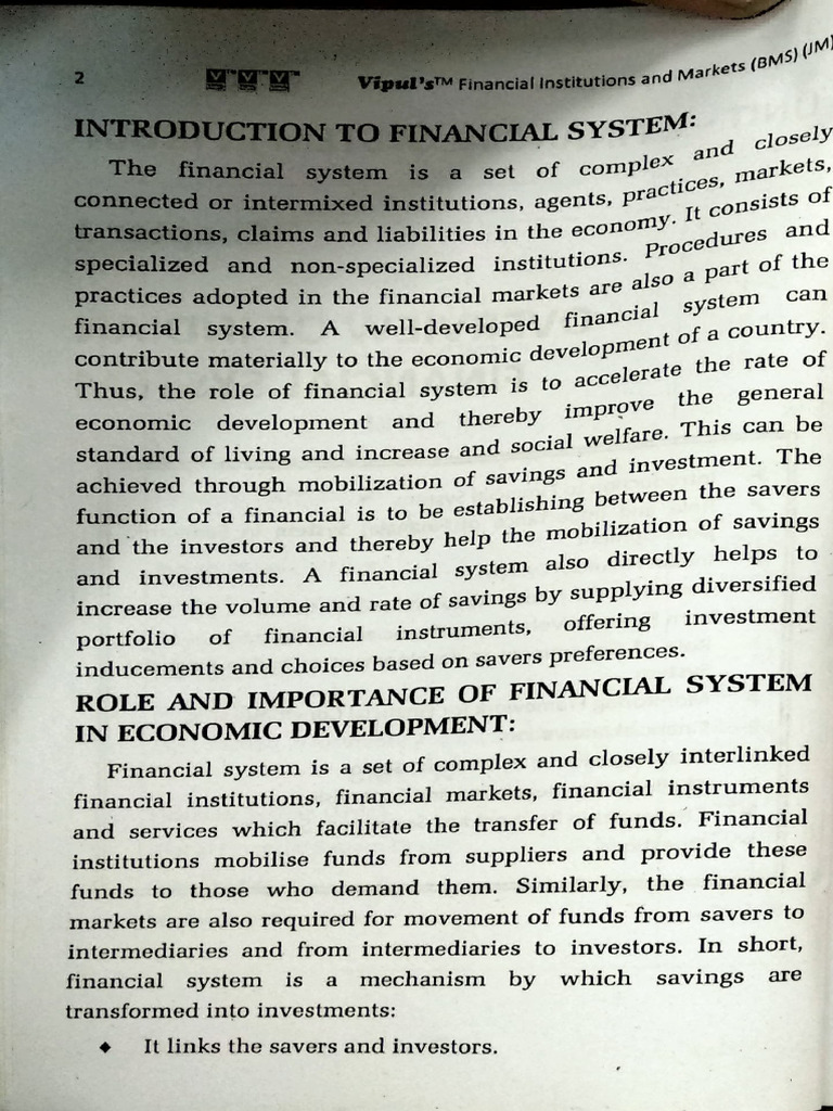 Finacial Market Unit-1 | PDF