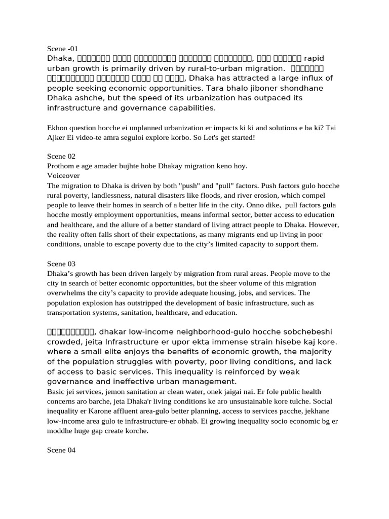 Decentralization & Consequences of Unplanned Rapid Urban Growth | PDF