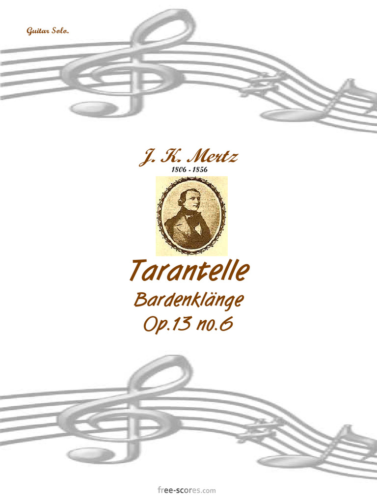 (Mertz Johann Kaspar) Tarantelle | PDF