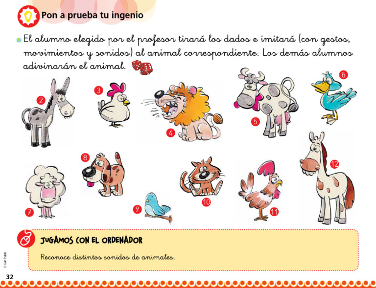 Juegos de sonidos de animales | PDF