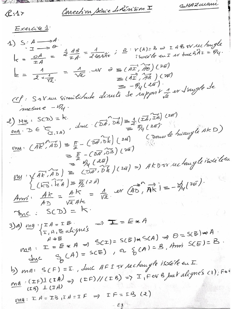 Correction Serie 1 | PDF