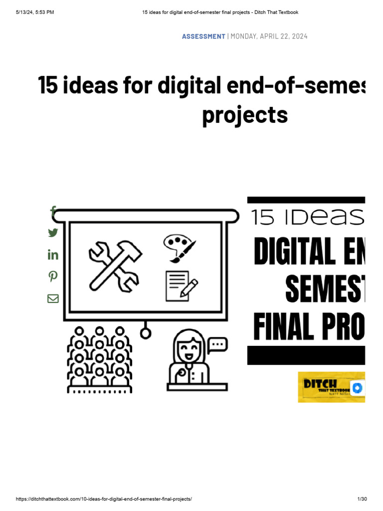 Digital Final Project Ideas for Students | PDF | Podcast | Storytelling