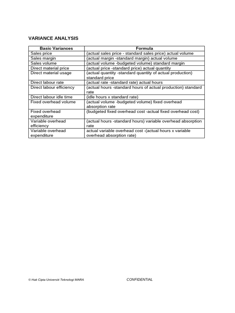 Formula Variance 3 | PDF