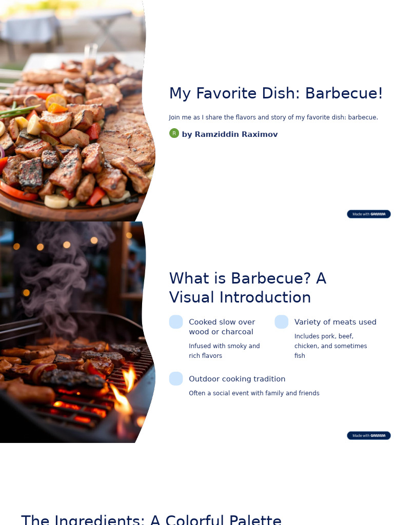 My Favorite Dish Barbecue | PDF