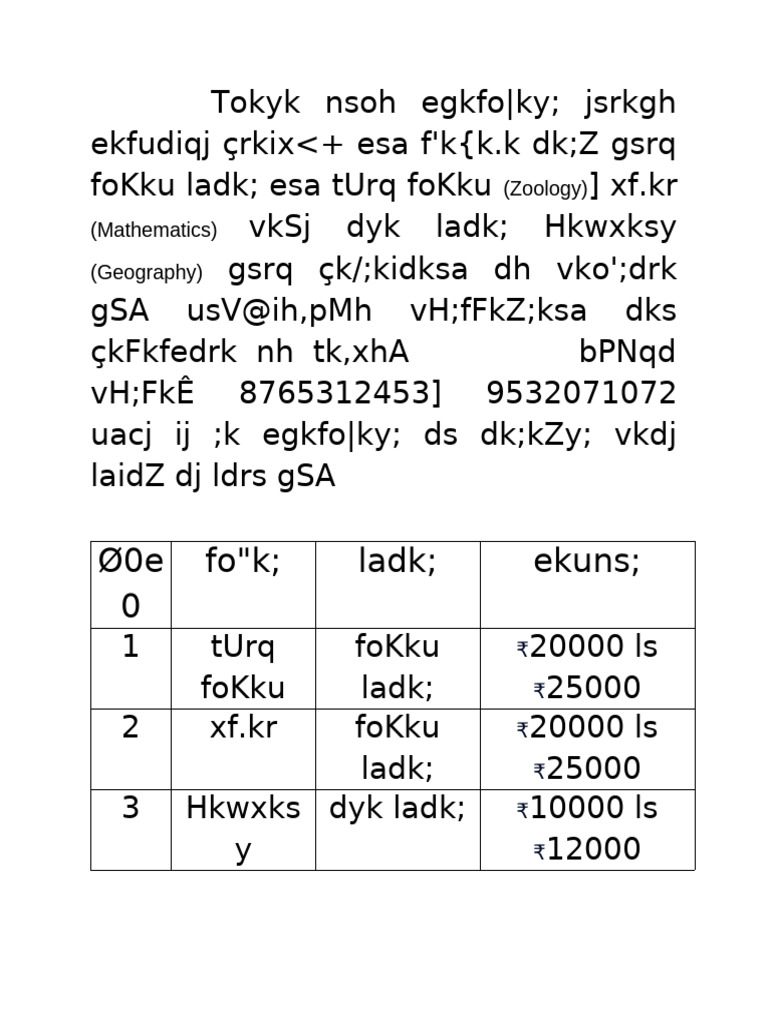 Educational Course Fee Structure | PDF