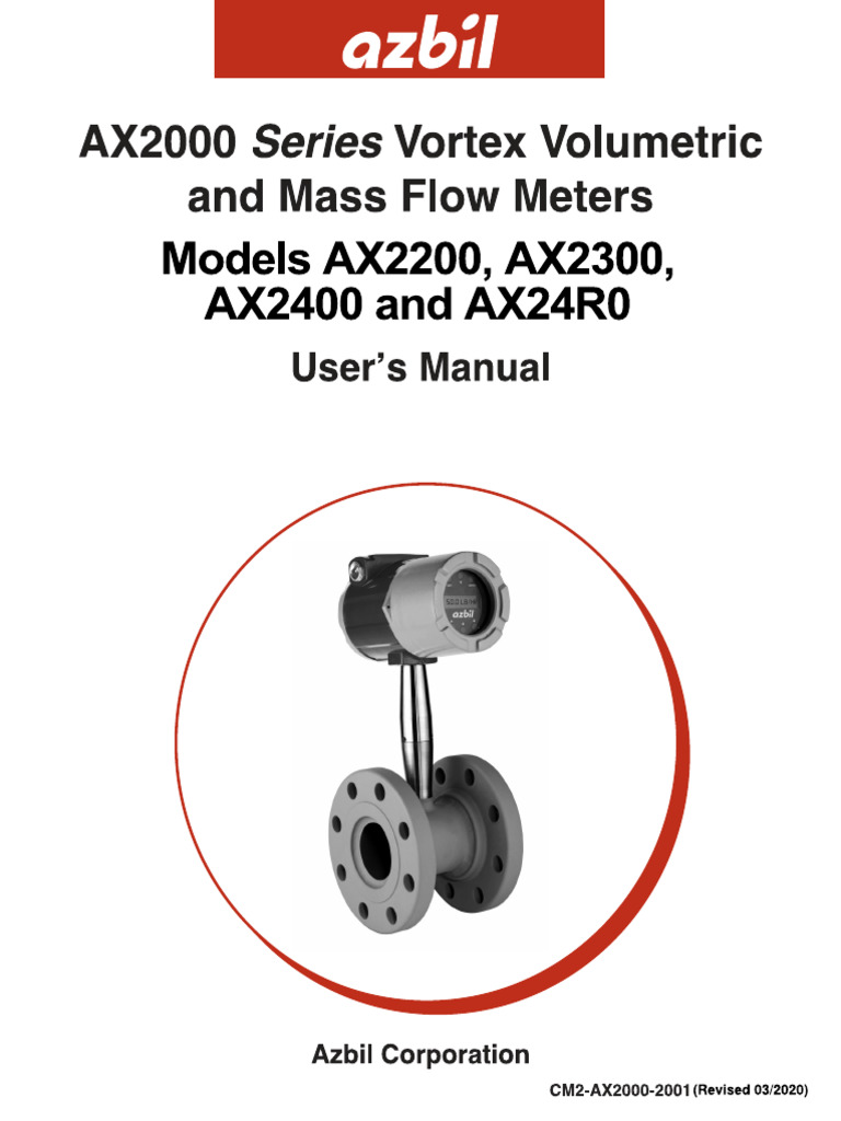 CM2 Ax2000 2001 | PDF | Flow Measurement | Power Supply