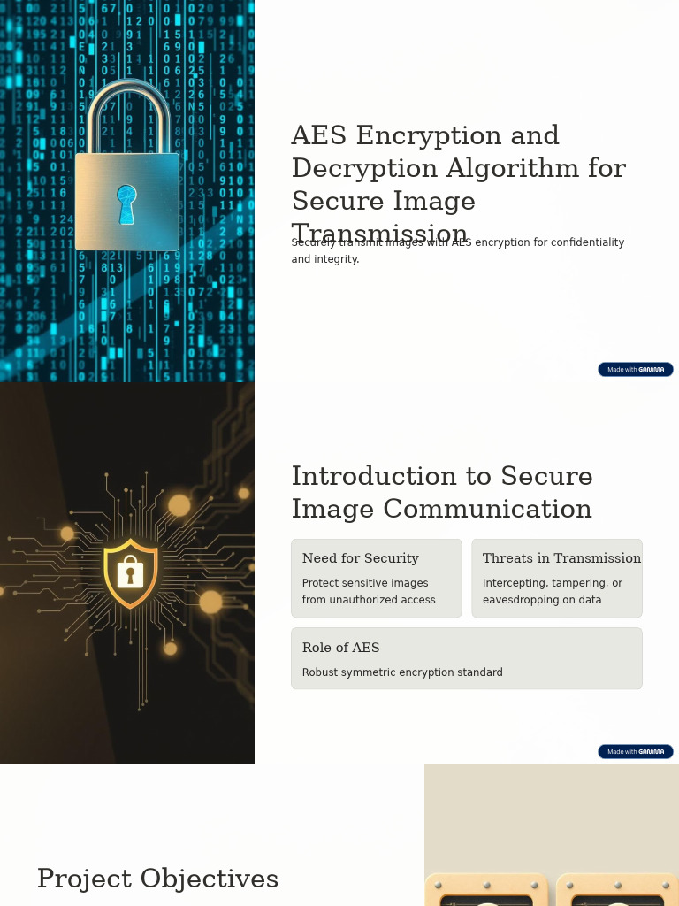 AES Encryption and Decryption Algorithm For Secure Image Transmission | PDF | Encryption | Key ...