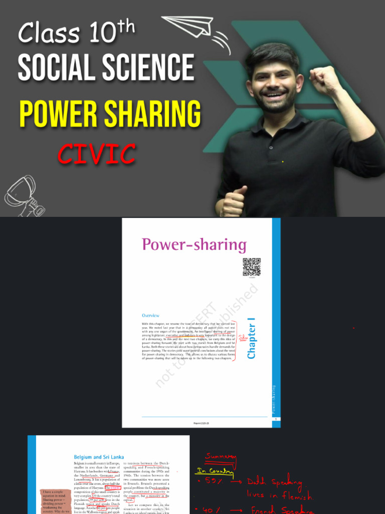 Power Sharing Notes Classs 10 | PDF